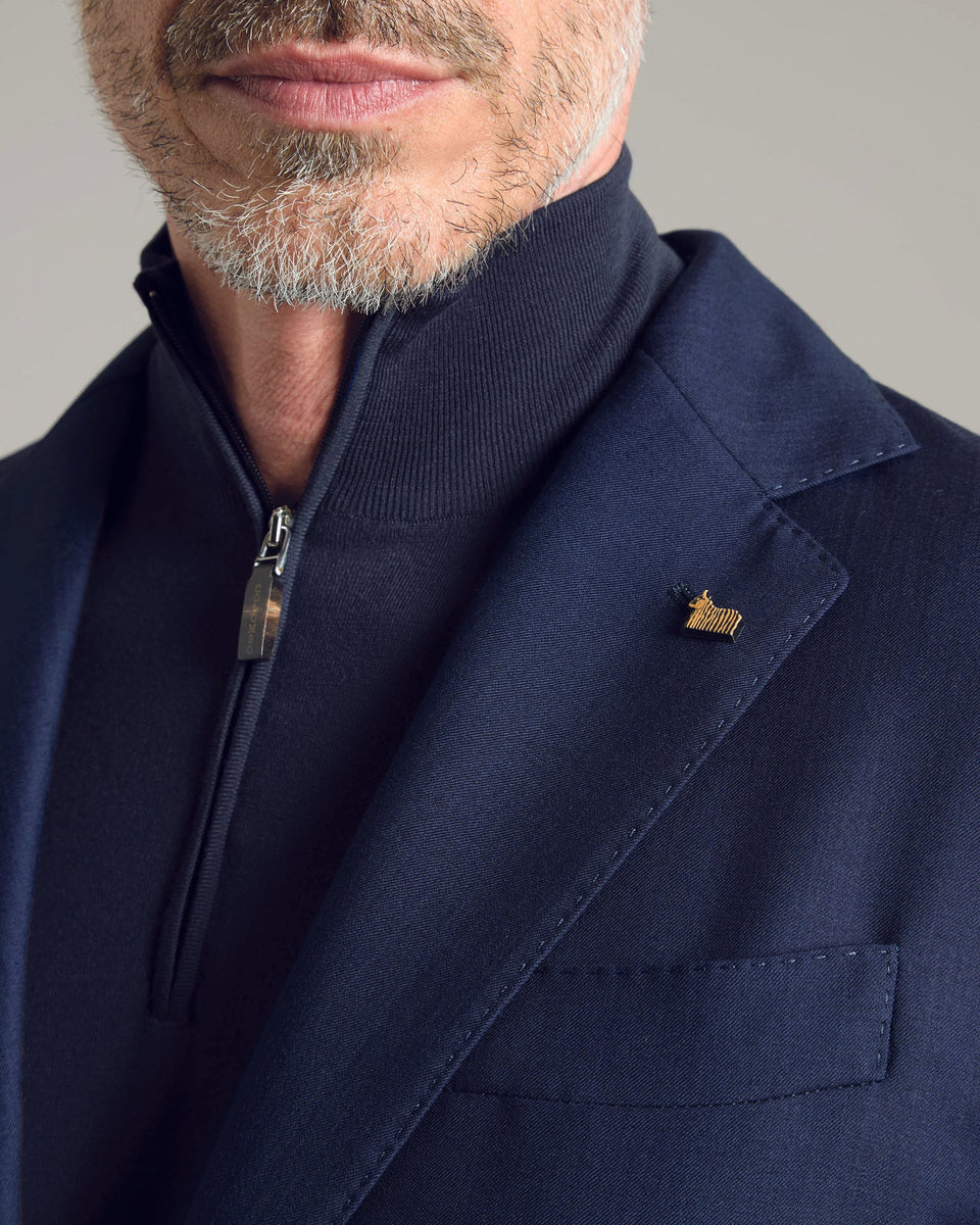 Cashmere 4.0 Navy Coat- The Robert – Sartorial Inc.